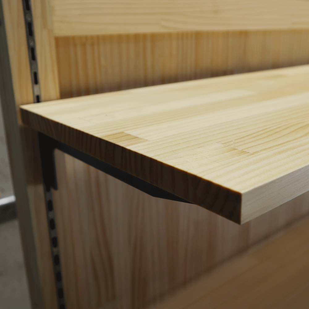 【全4色】ナチュラルウッドゴンドラ／片面ストッカータイプ – DREAM SPACE KURO Online